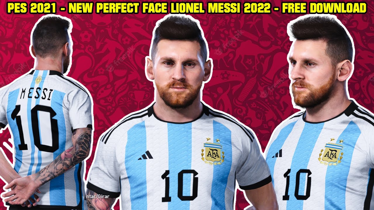 PES 2021 - NEW PERFECT FACE LIONEL MESSI 2022 - By: @JFacemaker - NUEVA ...