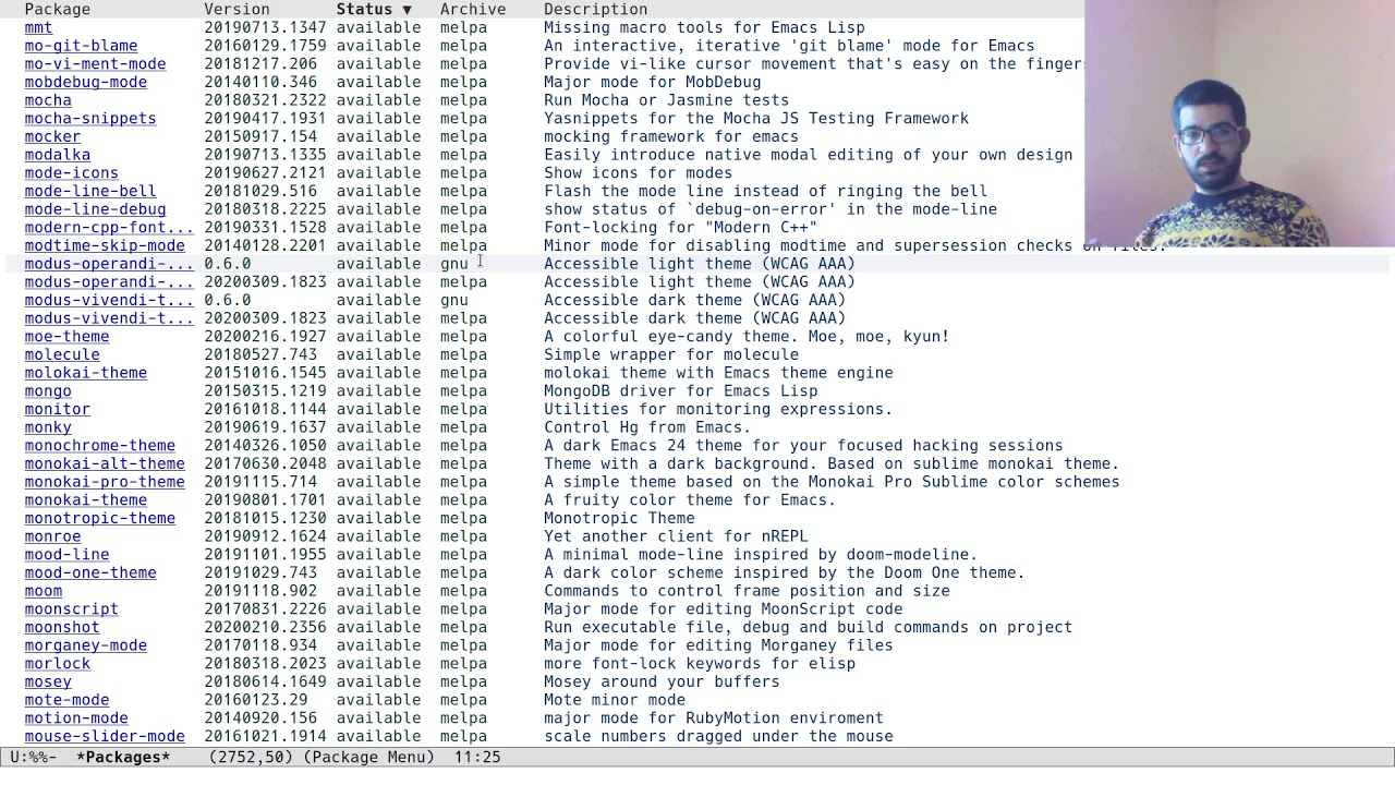 Emacs: my Modus Themes are in ELPA - YouTube