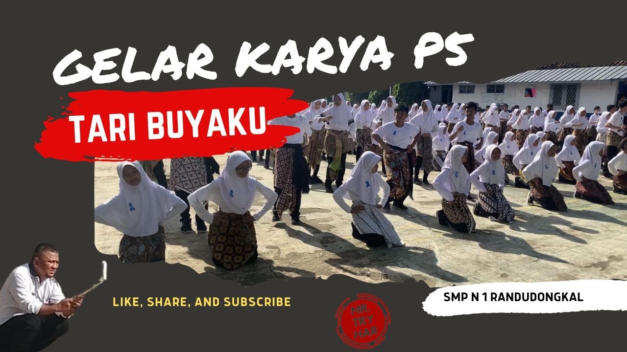 Ratusan siswa menari bersama di sekolah, Gelar Karya P5 SMP Negeri 1 ...