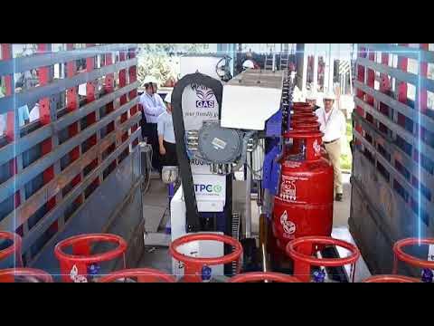 LPG Cylinder Robotic Loading System - YouTube