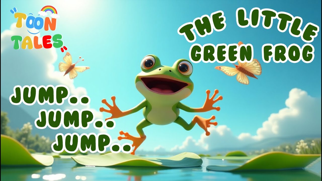 Jump Jump Jump Little Green Frog | Fun Nursery Rhyme for Kids | Sing ...