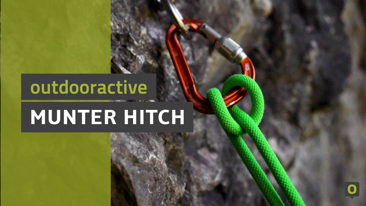 Munter hitch climbing knot - tutorial - YouTube