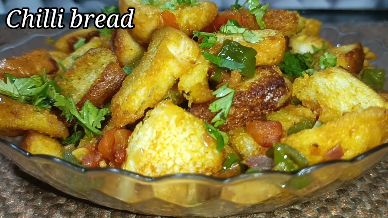 Chilli bread | kids recipe | Instant breakfast Ideas |Bread Chilli ...