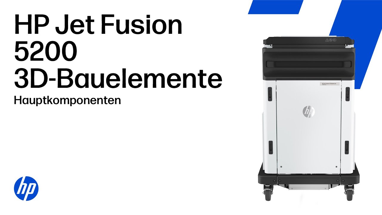 Hauptkomponenten der HP Jet Fusion 5200 3D-Baueinheit - YouTube