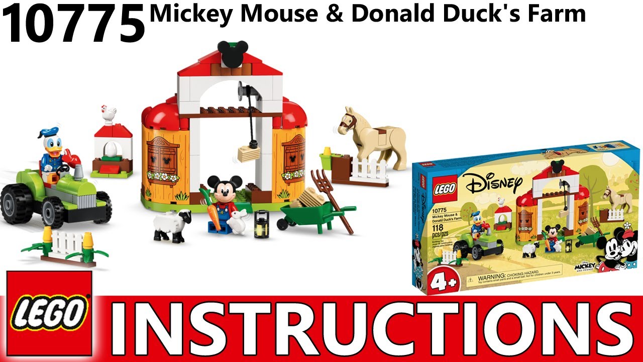 How to Build LEGO 10775 | Mickey Mouse & Donald Duck's Farm | LEGO ...