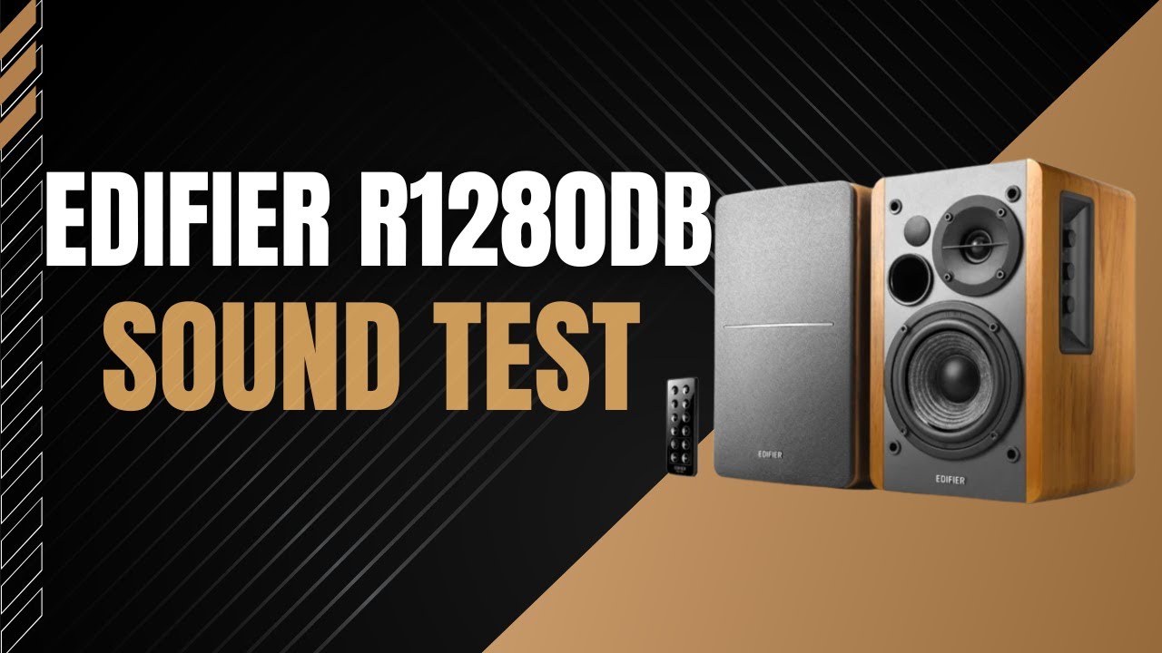 Edifier R1280DB Sound Test - YouTube