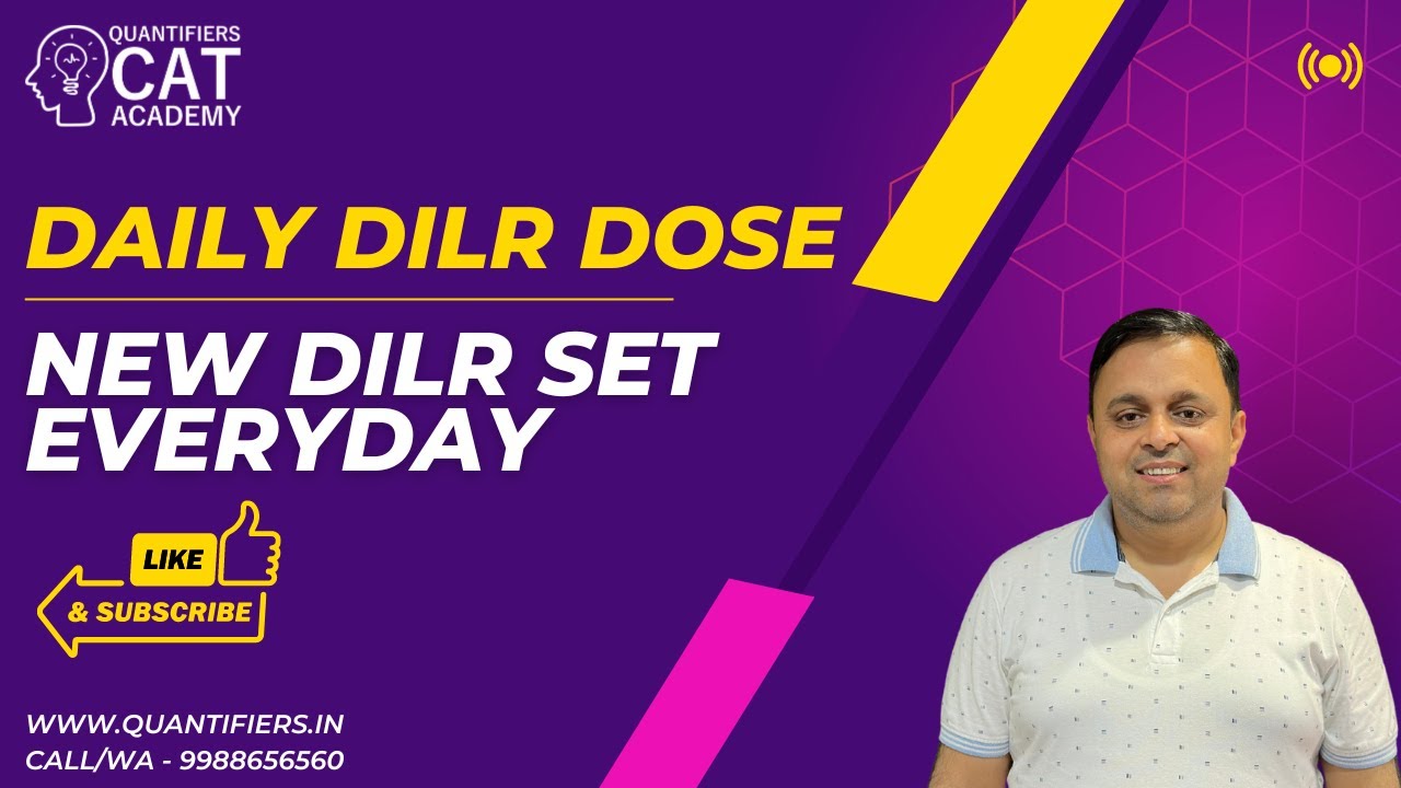 CAT - DILR Set of the day - Set 40 - YouTube