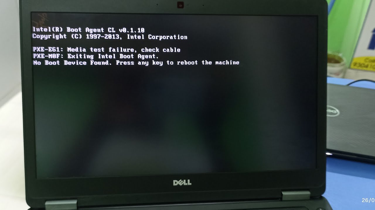No boot device found press any key to reboot the machine ! No boot ...