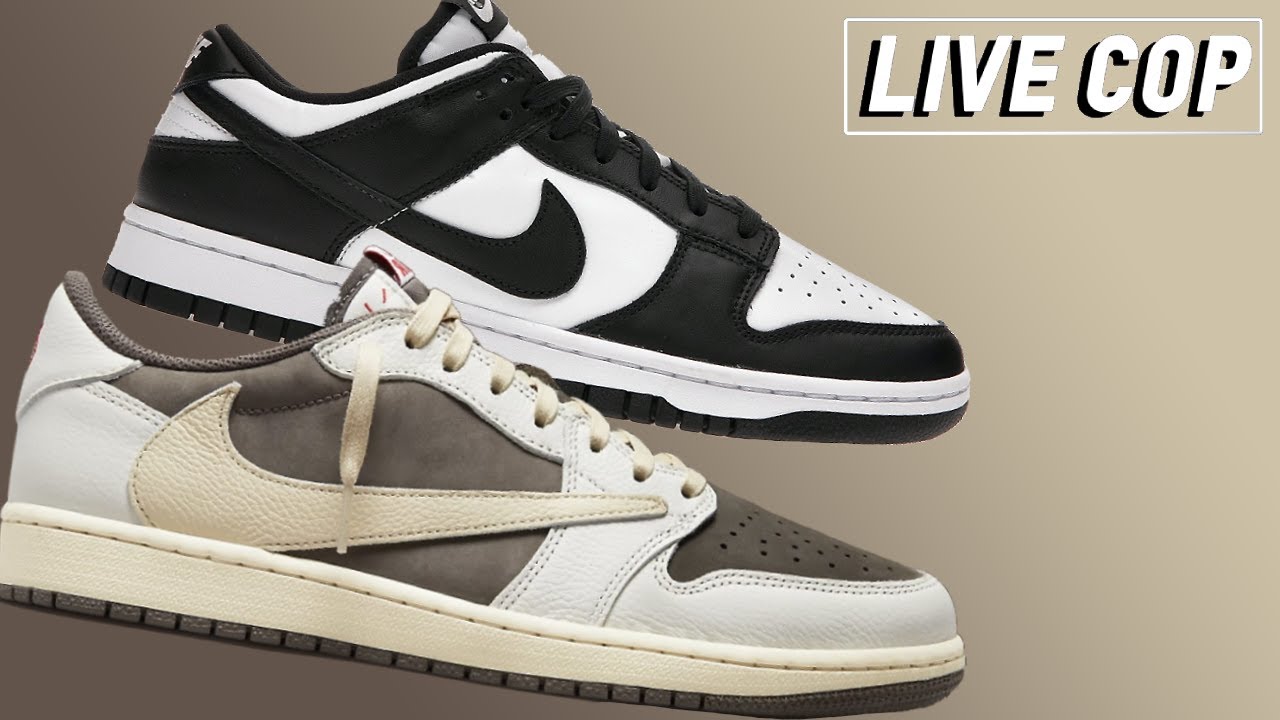 LIVE COP: Travis Scott Jordan 1 Low Reverse Mocha & Panda Dunk RESTOCK ...