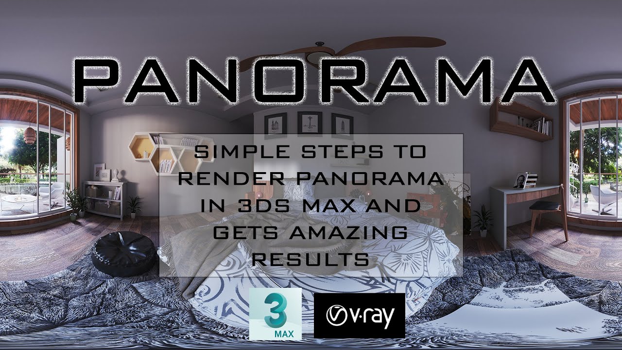 How to Render PANORAMA in 3ds max - YouTube