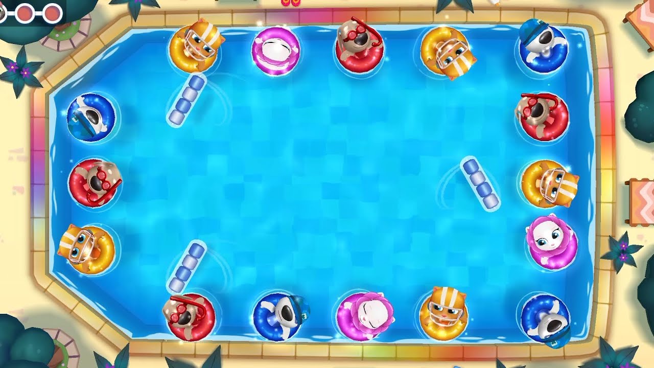 Talking Tom Pool stage 490 -491-492-493-494 and 495 failed Android iOS ...