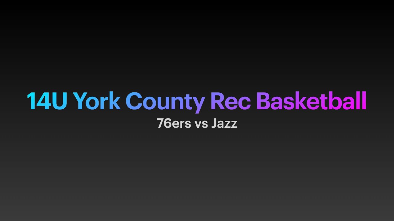 14U York County Rec Basketball - YouTube