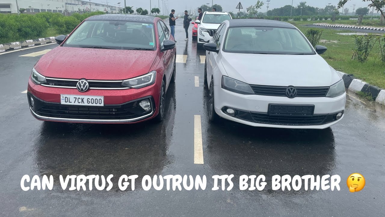 DRAG RACE: VW JETTA TDI vs VW VIRTUS GT - YouTube