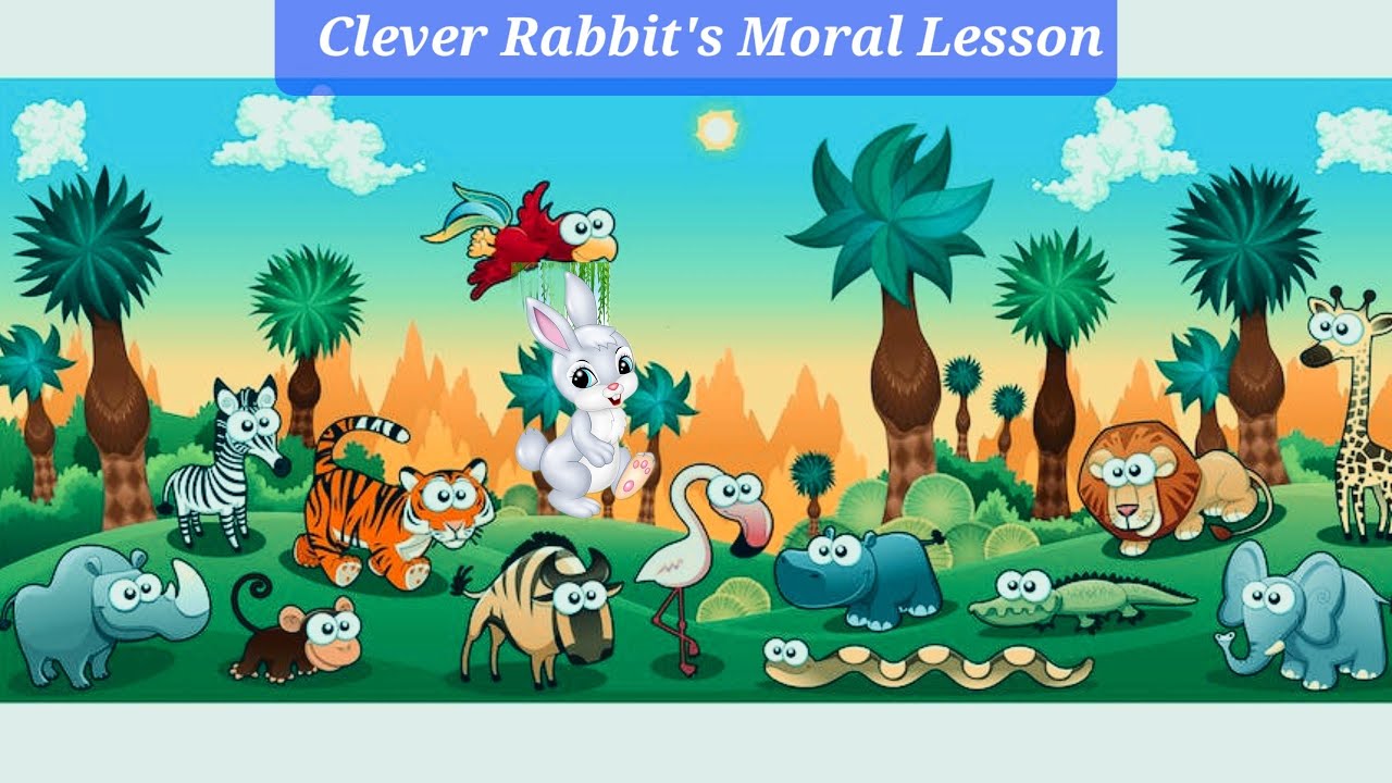 Short Story for Kids :- " Clever Rabbits Moral Lesson" - YouTube
