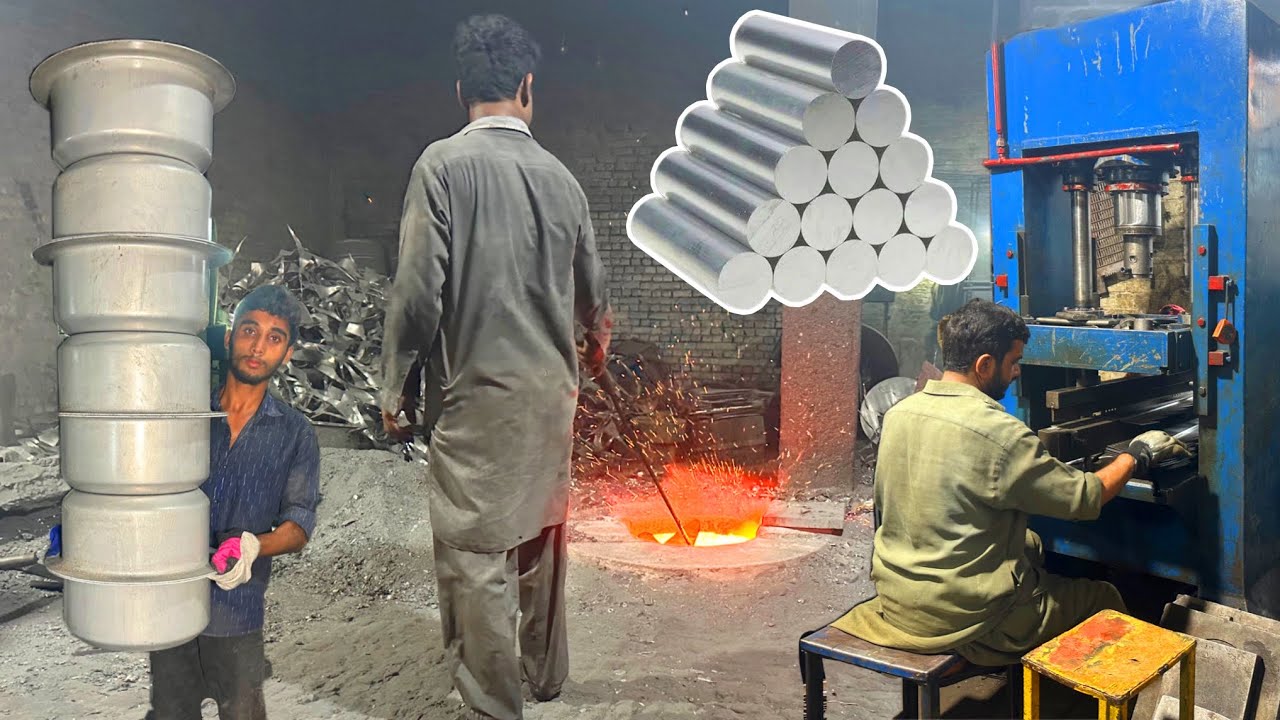 Amazing Aluminium Recycling Process and Tour of Utensils Making Factory ...