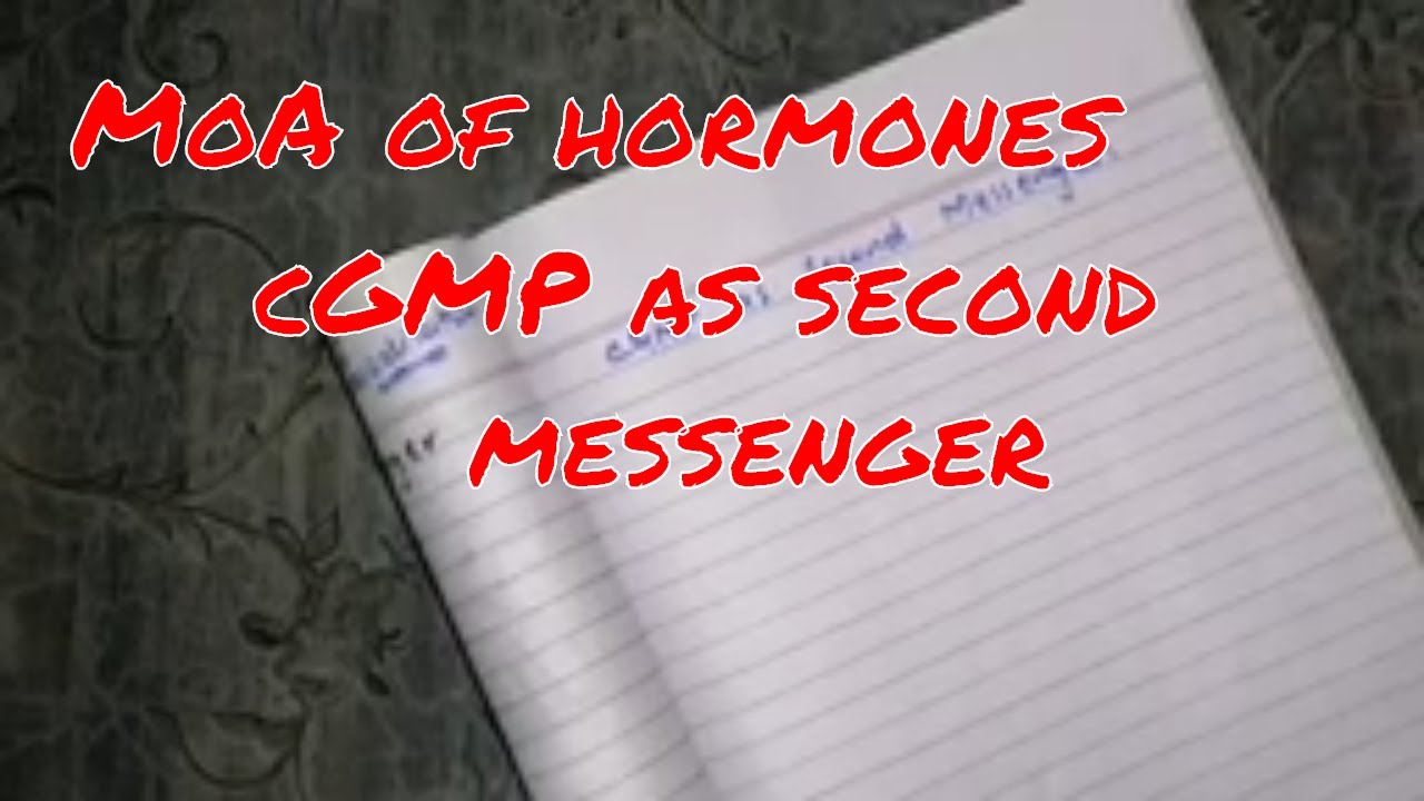 MoA of hormones, cGMP as second messenger #biochemisty - YouTube