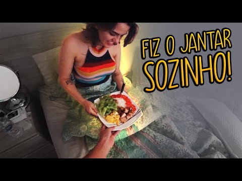FIZ O JANTAR INTEIRO SOZINHO E LEVEI PRA ELA NA CAMA!