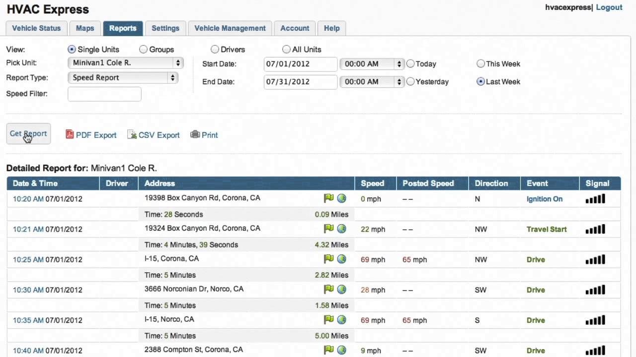 Fleet Trax Fleet 3.5 Fleet Vehicle Reports - YouTube