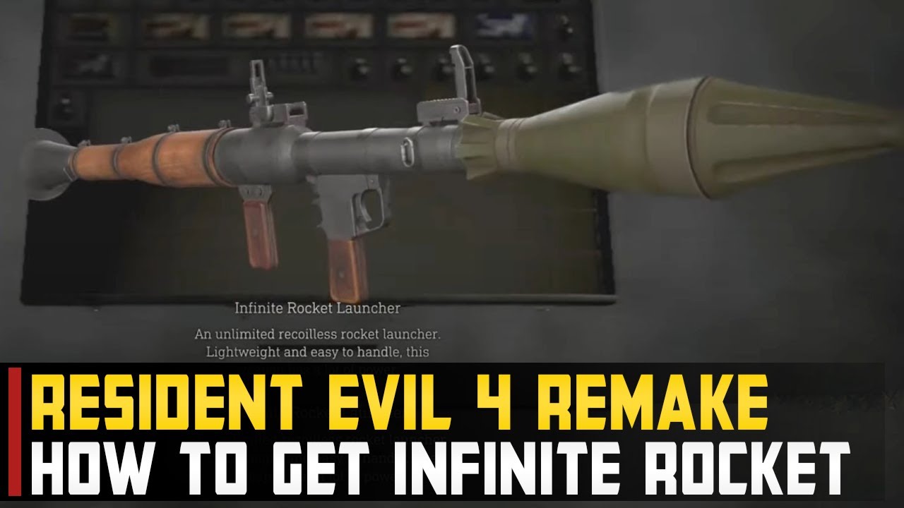 How to Get Infinite Rocket Launcher in Resident Evil 4 - YouTube
