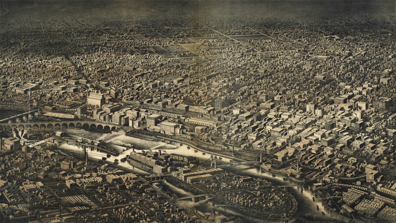Minneapolis Minnesota History and Cartograph (1885) - YouTube