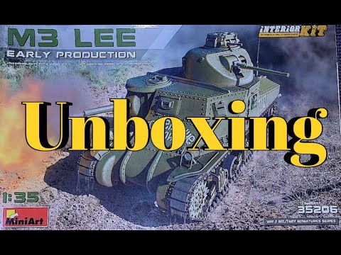 M3 Lee 1/35 Scale Full Interior Tank Mini Art 35206 Unboxing & Review ...