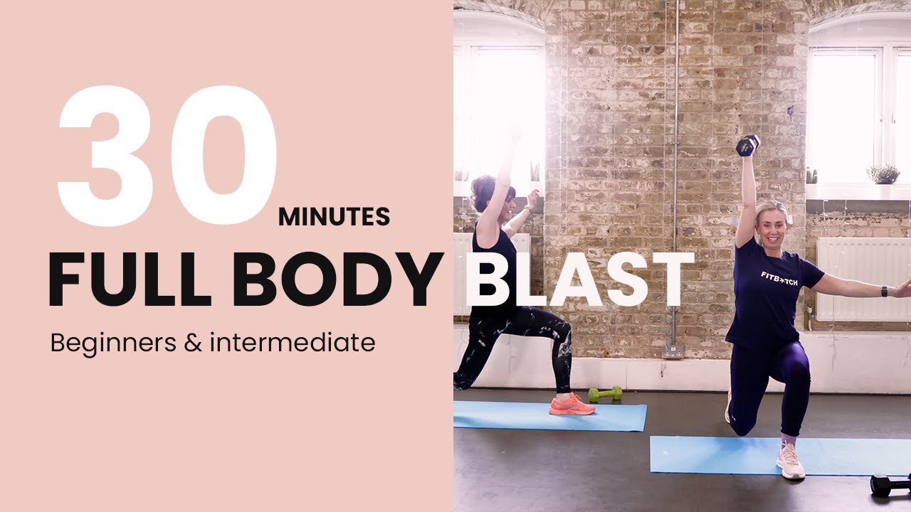 30 minute full body blast strength based workout for women - YouTube