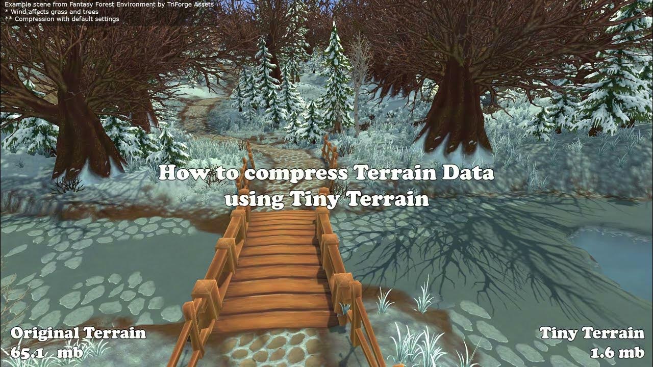 How to compress Terrain Data using Tiny Terrain | Unity Asset - YouTube