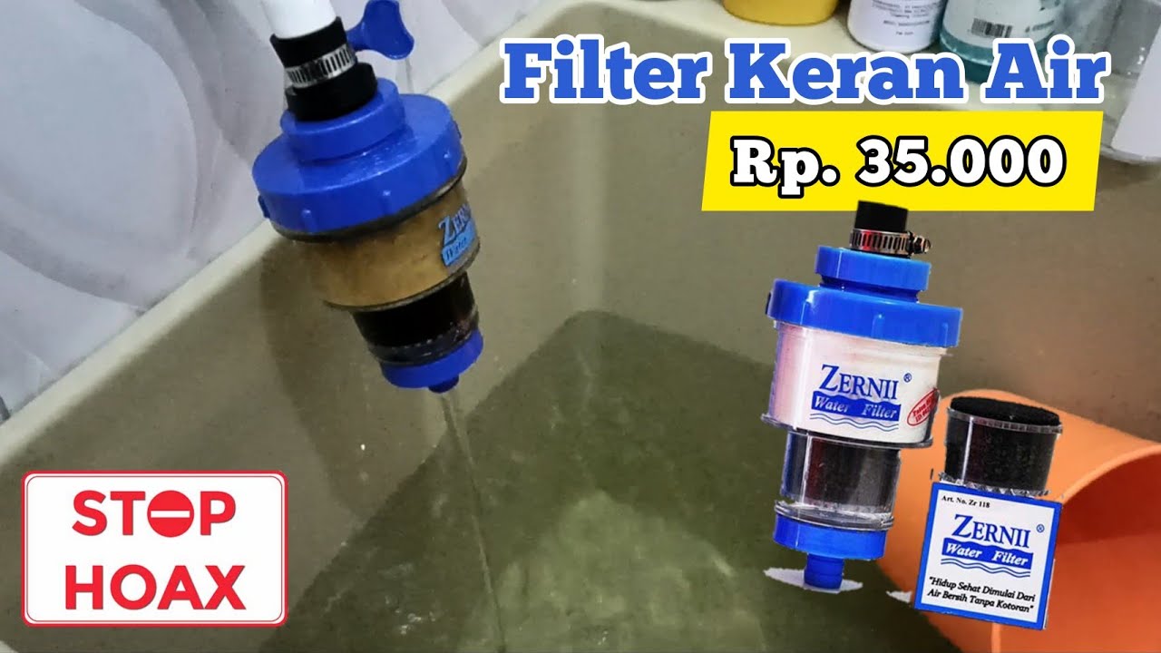 Review Filter Keran Air Zernii Terbukti Bagus ? Rp. 35 Ribu - YouTube