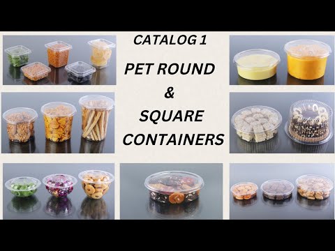 CATALOG 1| PET ROUND & SQUARE CONTAINERS | #oracle #oraclepolyplast # ...