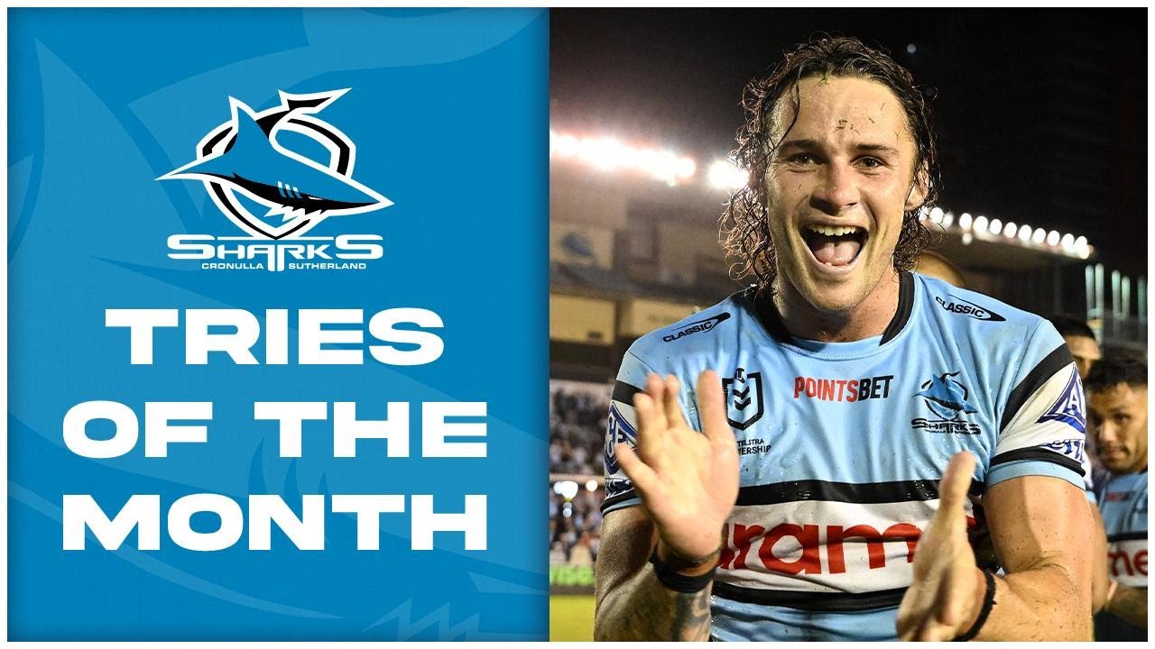 NRL Highlights | Cronulla-Sutherland Sharks Top Tries of August | Month ...