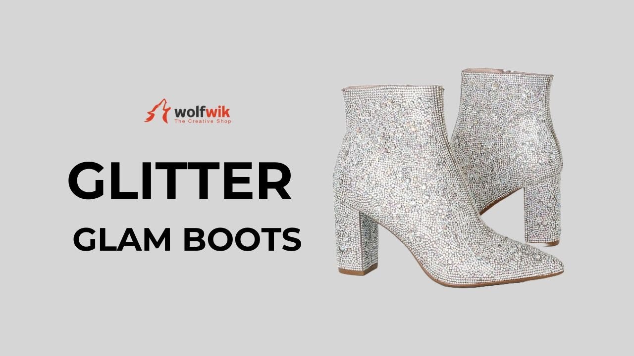 Glamorous Strides: Dive into Luxury with Glitter Glam Boots - YouTube