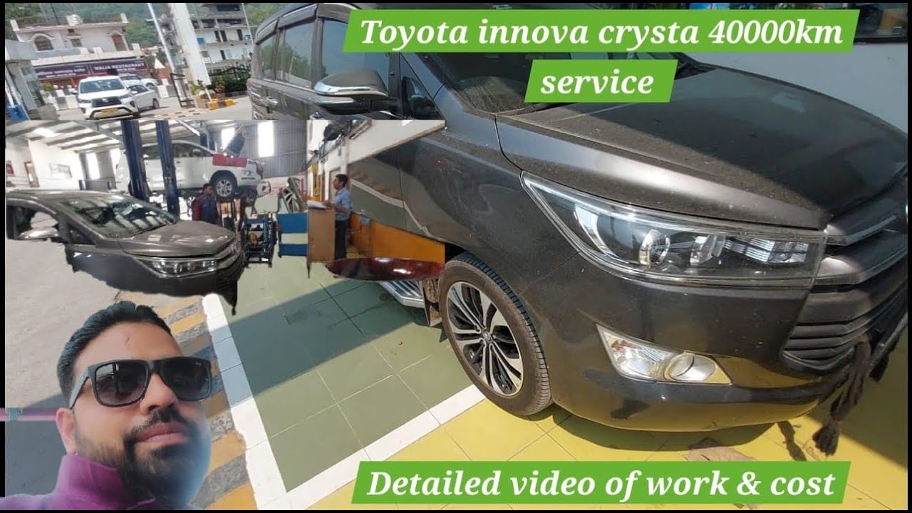 Toyota Innova Crysta Diesel !! 40000 km Service Cost And Detail Review ...