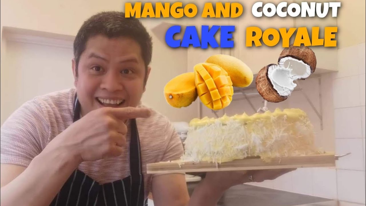 MANGO AND COCONUT CAKE ROYALE - YouTube