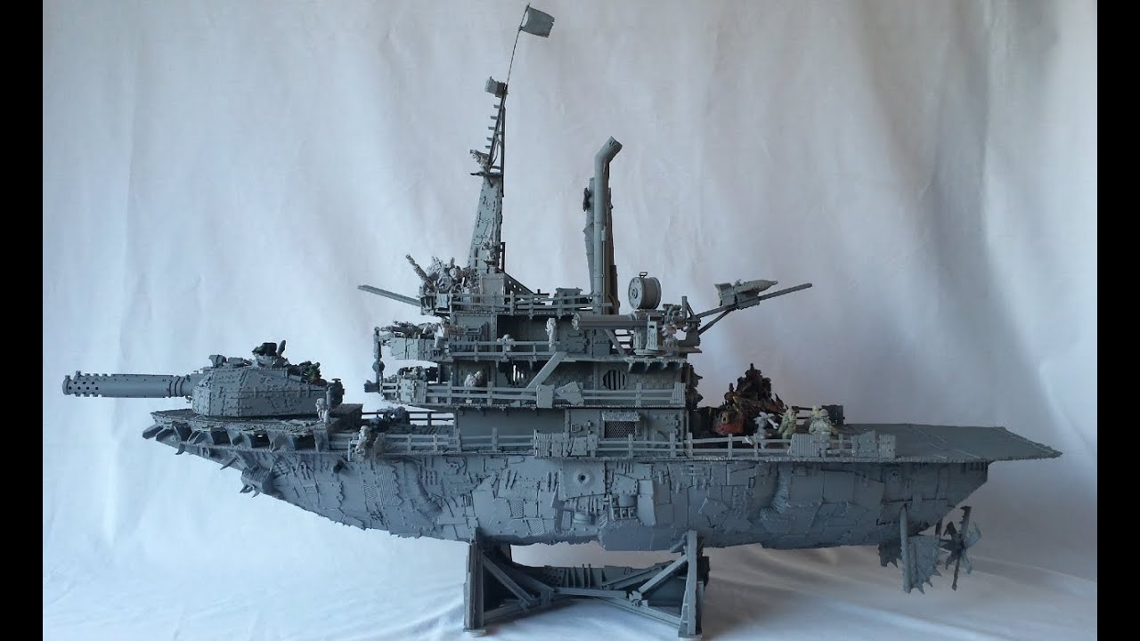 Warhammer 40k Ork Army Warship Ork Rule'all - YouTube