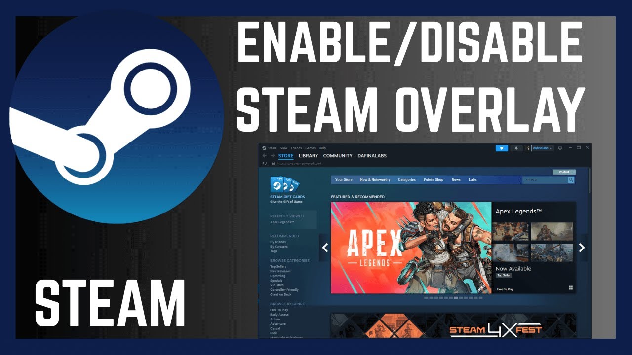 How To Disable Or Enable Steam Overlay While In Game - YouTube