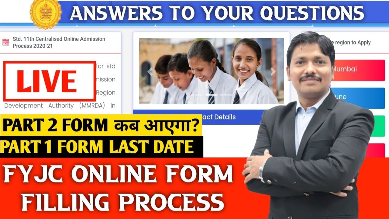 FYJC Part 2 form Live Guidance | Ask Your Doubts | Dinesh Sir - YouTube