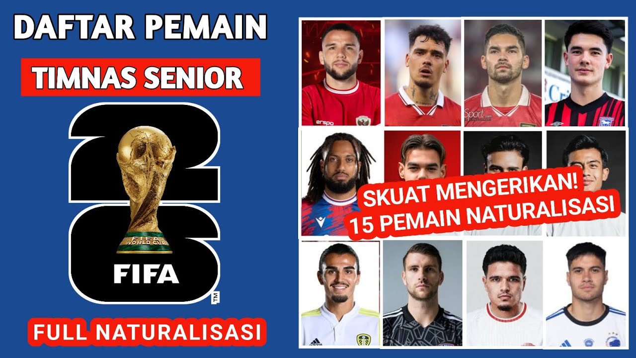 TERBARU! Daftar Pemain Timnas Indonesia Senior 2024 Kualifikasi Piala ...