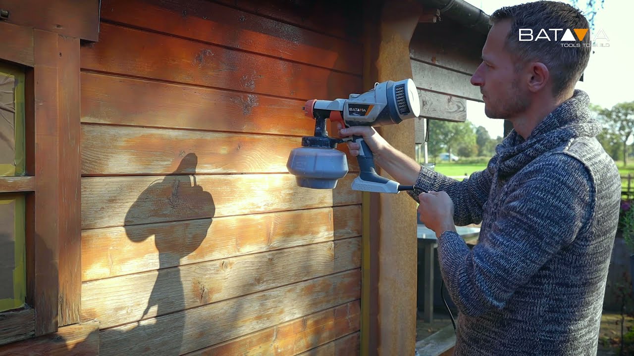 Paint large surfaces quickly with the Maxxspray! - YouTube