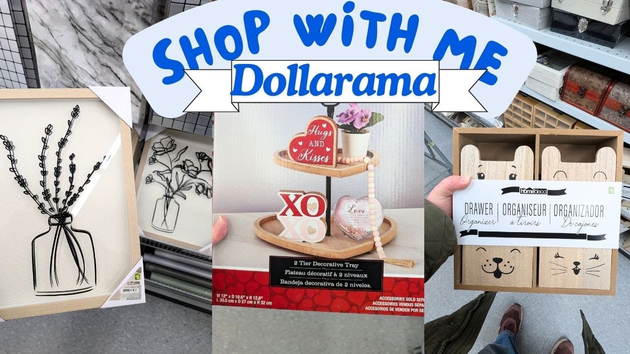Shop With Me Dollarama - Organization, Crafts, and Valentines Day ...