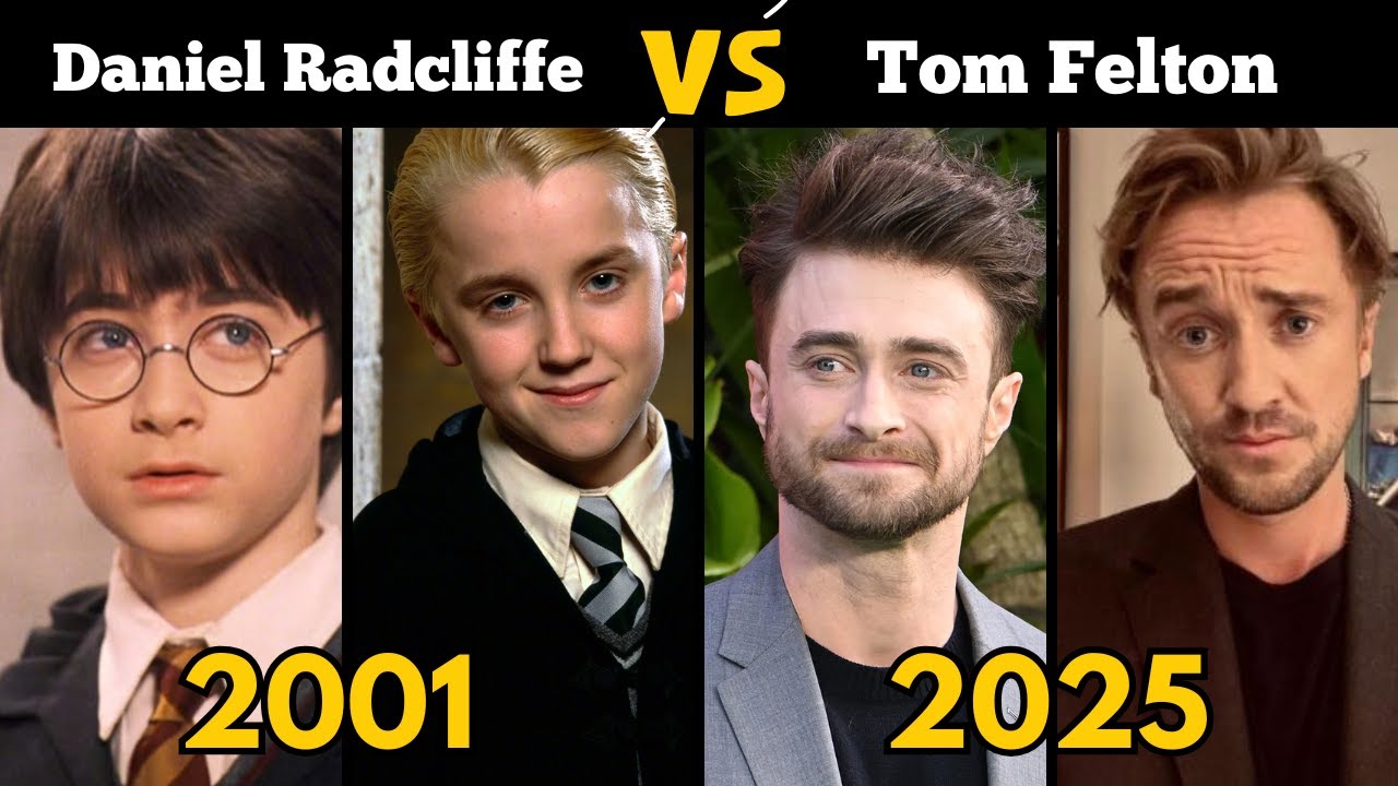 Harry Potter Daniel Radcliffe VS Tom Felton Transformation / Then and ...