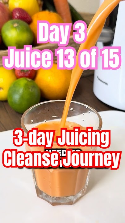 Day 3-Juice 13 of 15 of a 3-day Juicing Cleanse Journey. Let's go! # ...