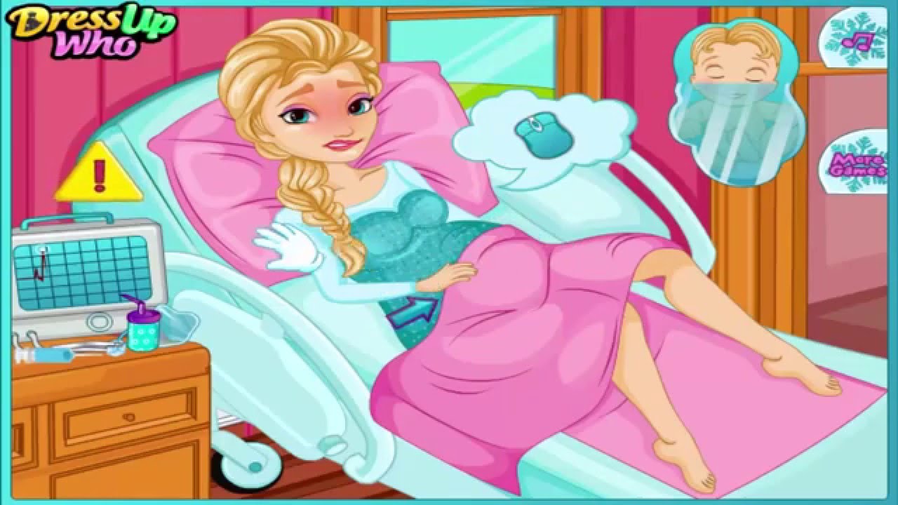 Disney Princess Frozen Elsa Gives Birth Full Game For Kids HD - YouTube