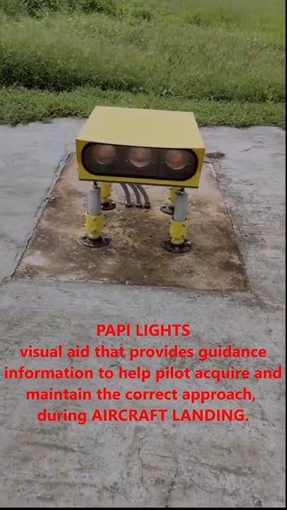 Precision approach path indicator (PAPI). - YouTube