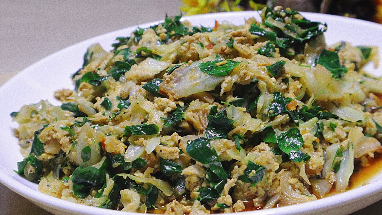 Healthy at Murang Ulam, Ginisang Repolyo with Egg Malunggay - YouTube