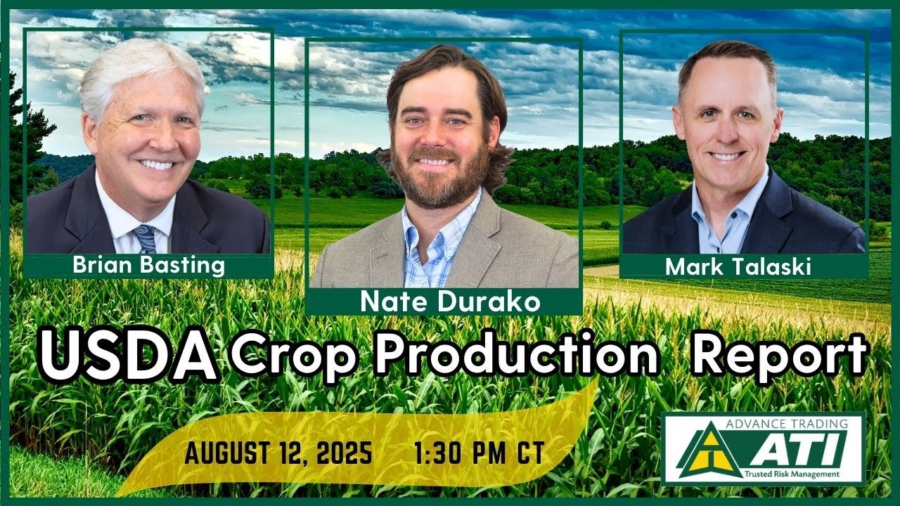 USDA Crop Production Report Review 1:30pm | August 12th, 2025 - YouTube
