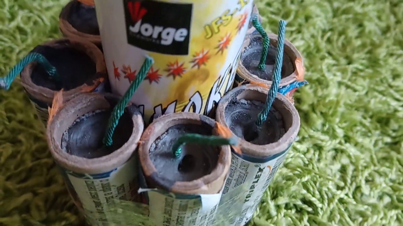Präparierte Pyro Batterie Silvester - YouTube