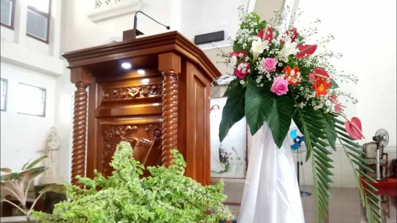 Cara Merangkai Bunga Mimbar, Mawar, Gerbra & Kala - YouTube