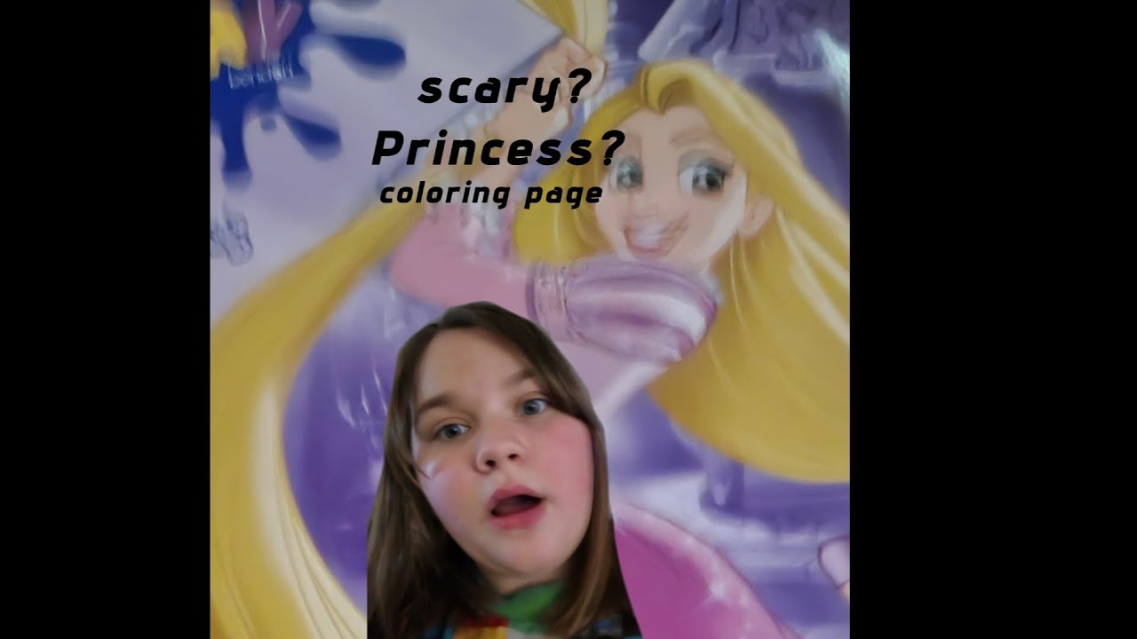 Scary princess coloring page - YouTube