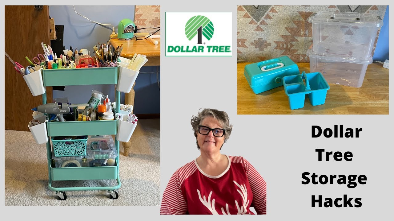 Three Tier Cart Organization | Dollar Tree Organization Hacks | Dollar ...