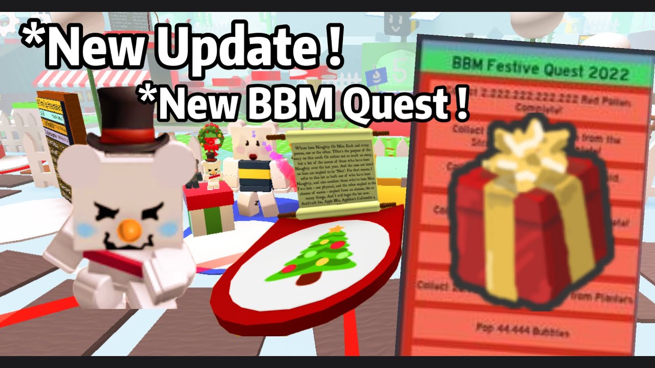 *New Update BBM Quest ! New Bear Bee Quest ! l Bee Swarm Simulator ...